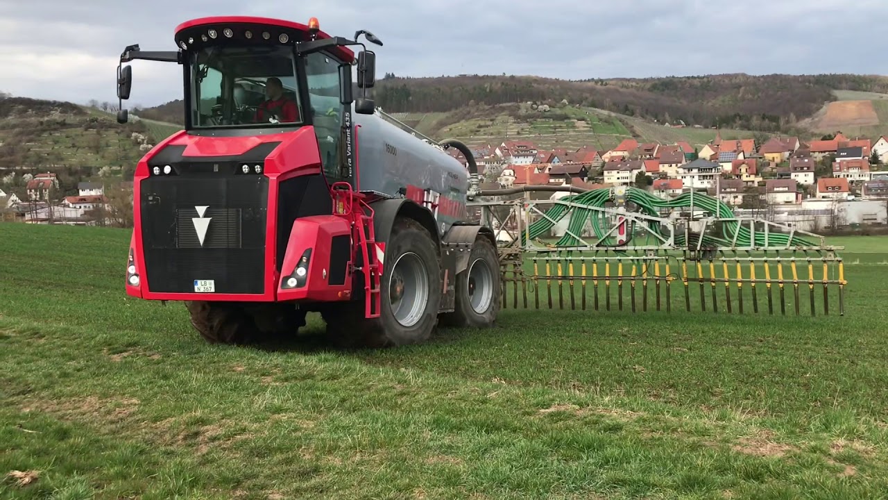 Holmer Terra Variant 435 beim Gülle ausbringen - YouTube
