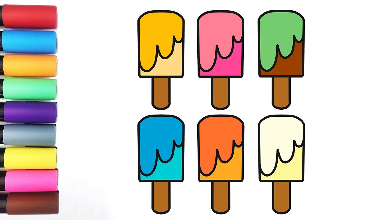 Sunnyside Draw ♡ Summer Learn The Colors Drawing For Families - YouTube