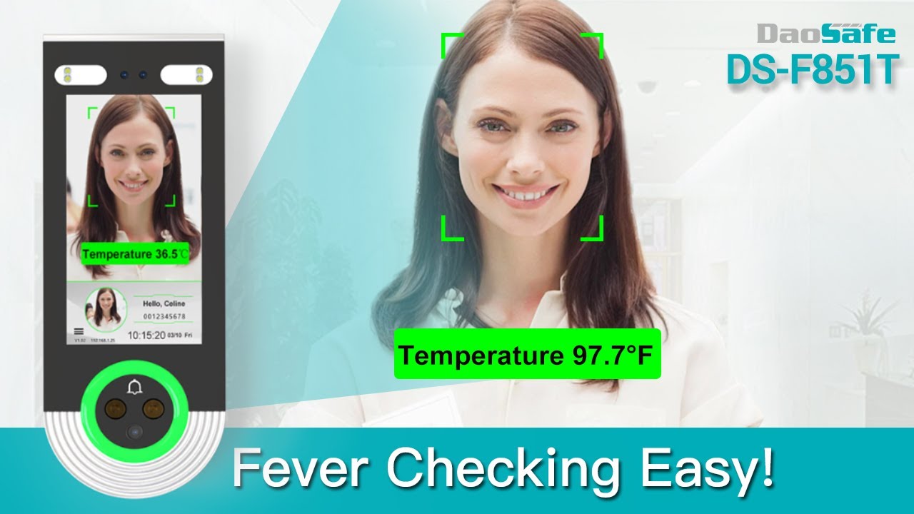 Free System Face Recognition Temperature Measurement Terminal be used ...
