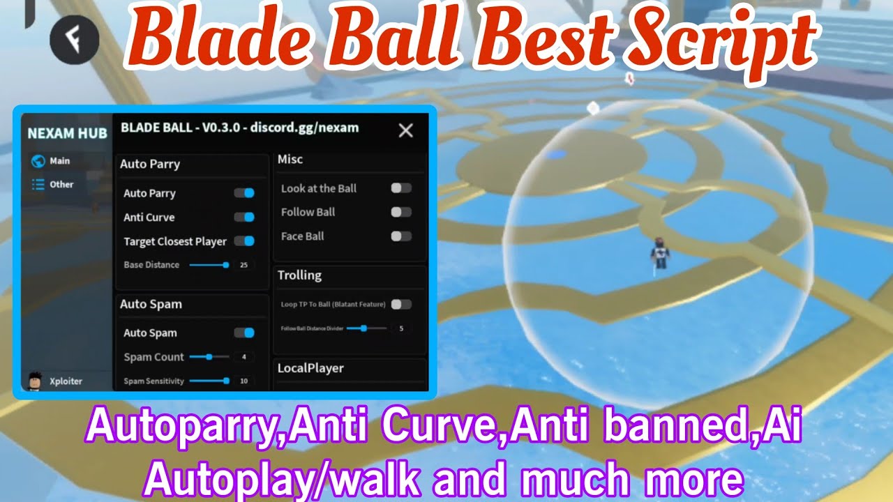 Blade Ball Best Autoparry Script 🤩 | Nexam Hub with Config settings ...