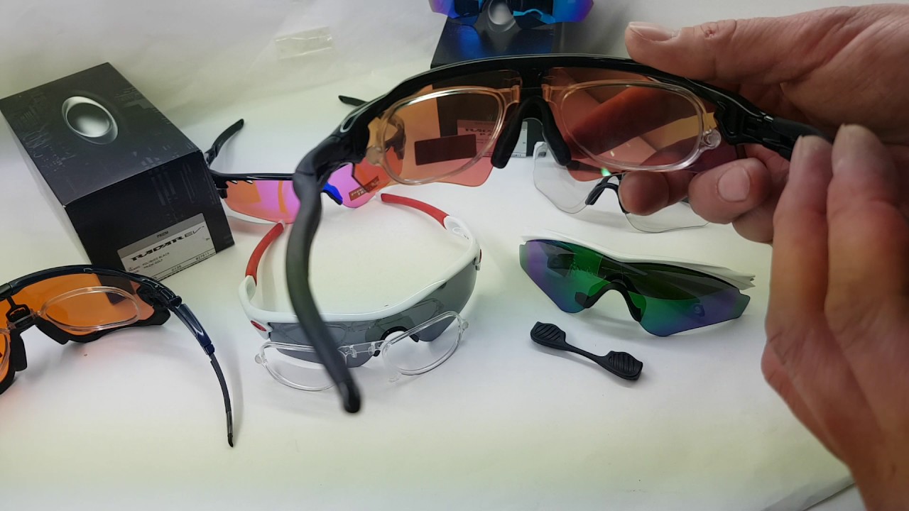 Oakley Radar EV (A) Sports goggles Prescription optical adapter - YouTube