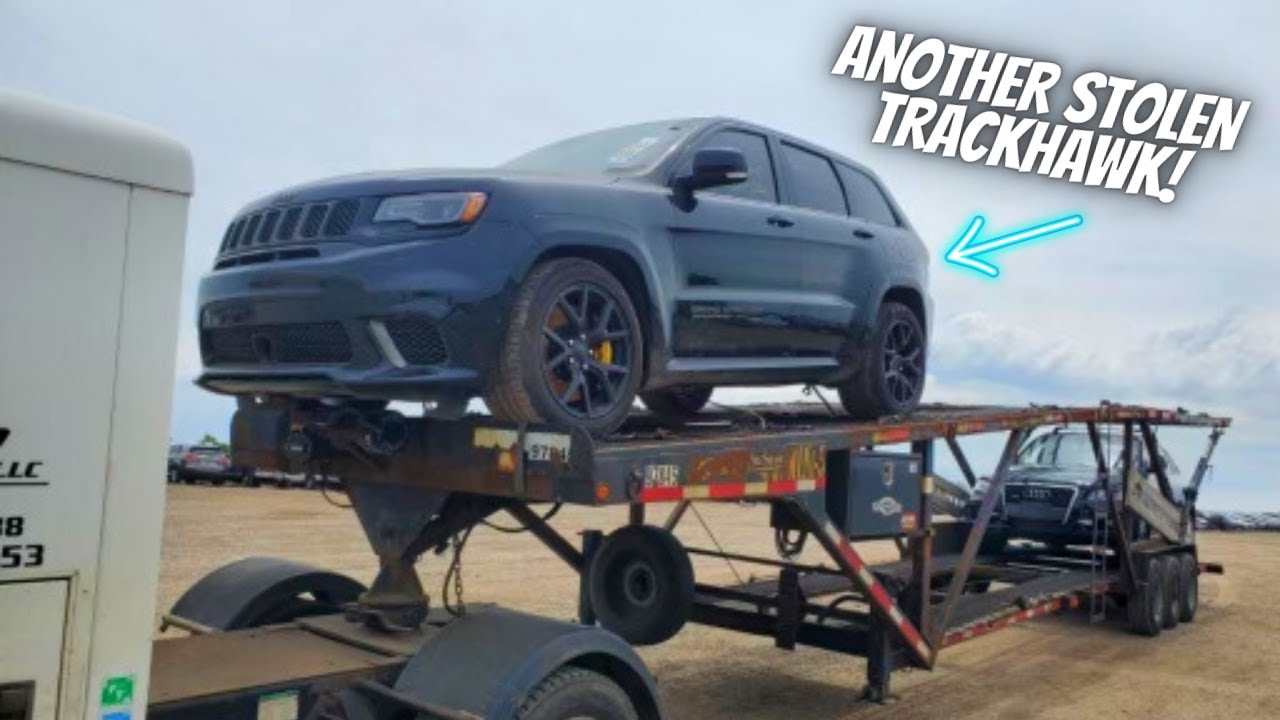 I BOUGHT ANOTHER STOLEN TRACKHAWK FROM COPART! * I AM KEEPING THIS ...