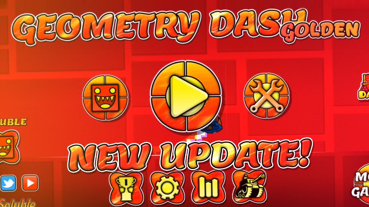 GEOMETRY DASH 2.11 ¡UPDATE GOLDEN TEXTURE PACKS! (ICONS HD & HIGH ...