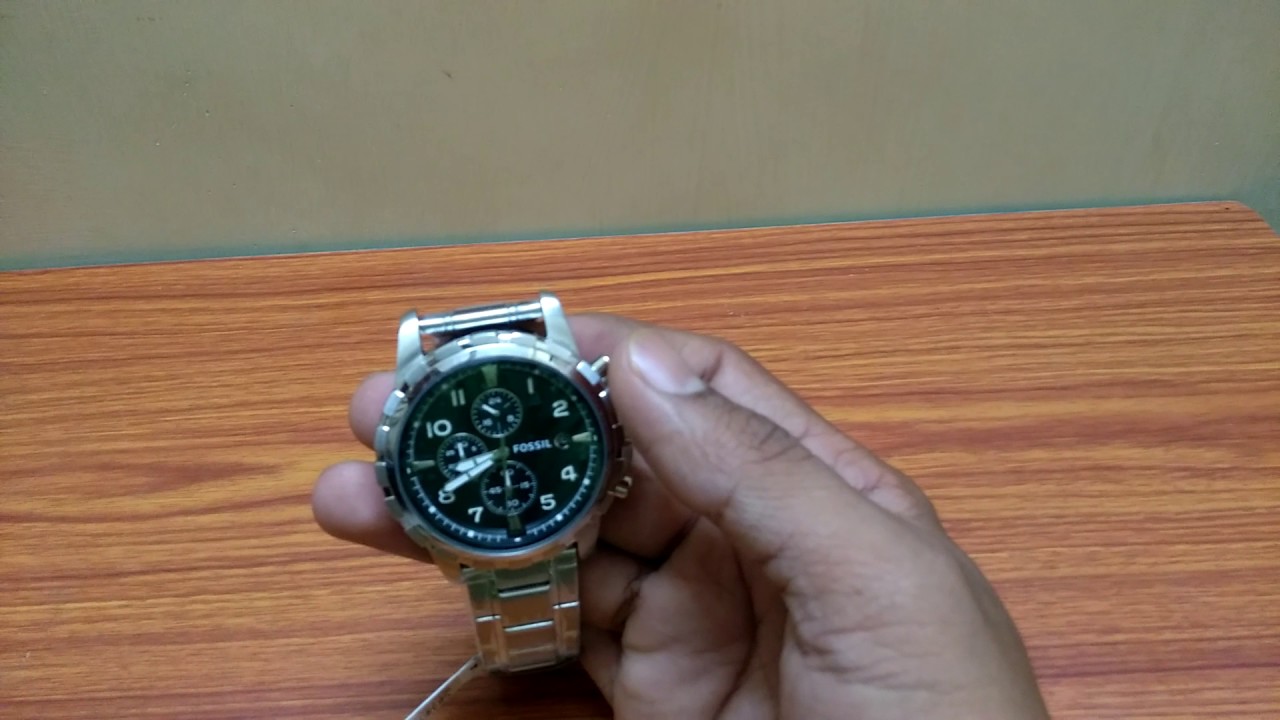 Unboxing: Fossil Analog black dial Men's watch FS4542 - YouTube