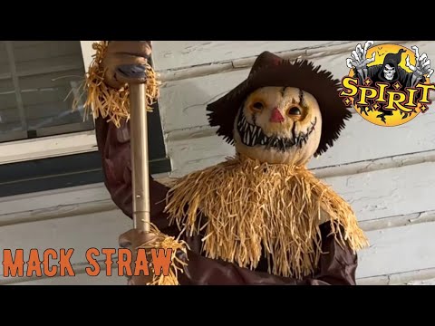 MACK STRAW FROM SPIRIT HALLOWEEN 2024!!! UNBOXING & SET UP!! - YouTube