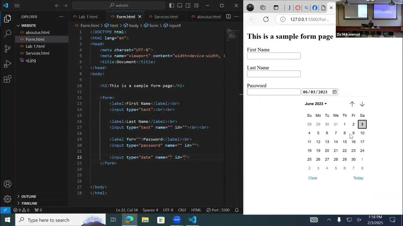 Learn HTML Full Course (Part 8) – HTML Forms, Labels, Inputs, Dropdowns, Checkboxes & Radio ...