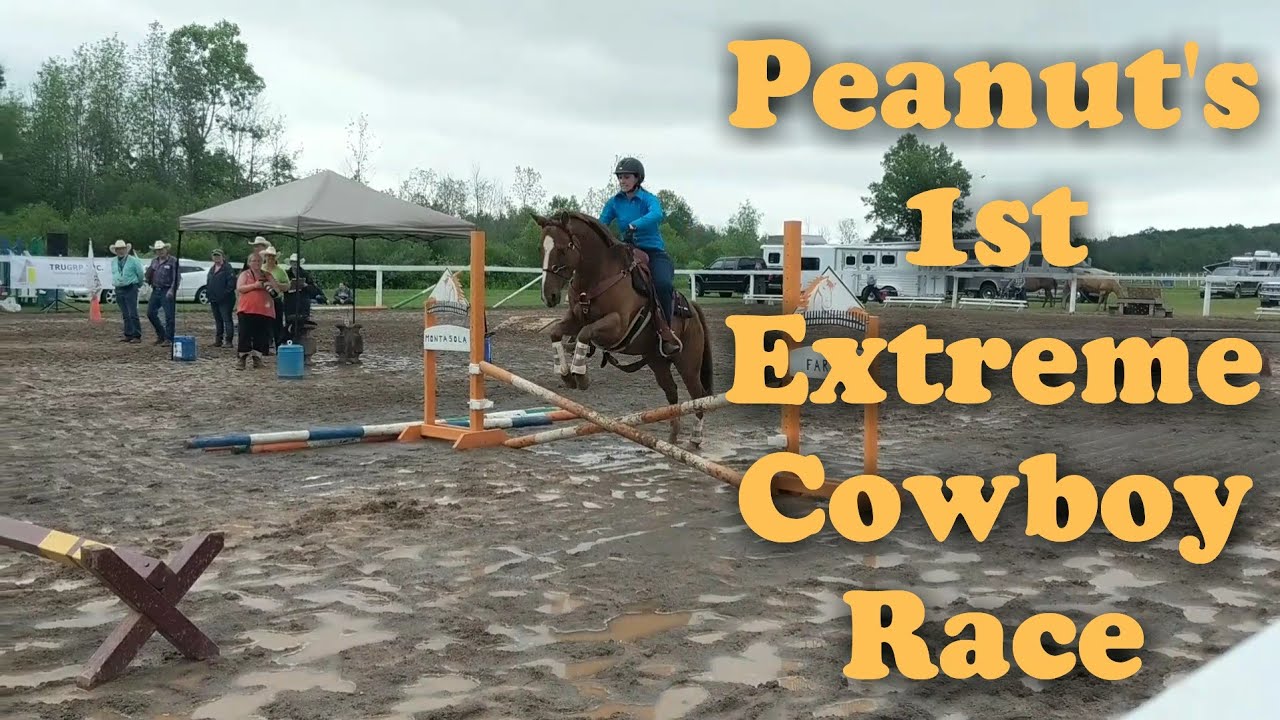 Peanut's first Extreme Cowboy Race - YouTube