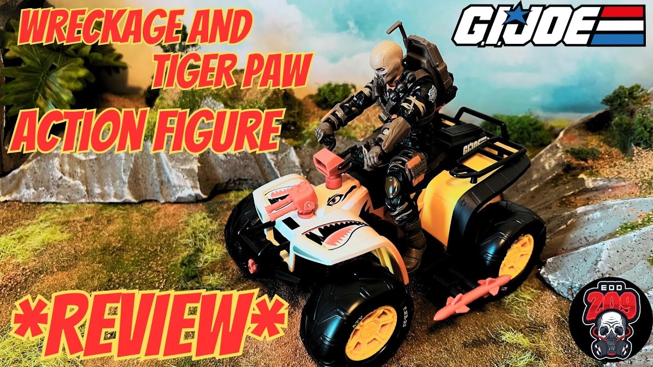 GI JOE CLASSIFIED WRECKAGE & TIGER PAW ACTION FIGURE REVIEW 1/12 SCALE ...