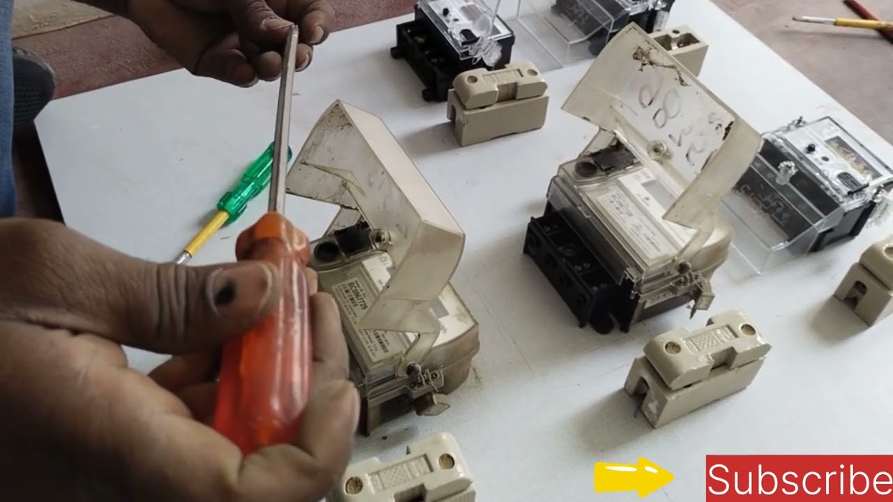 How to change a metre board fixing MCB fixing cut out fuse electric ...