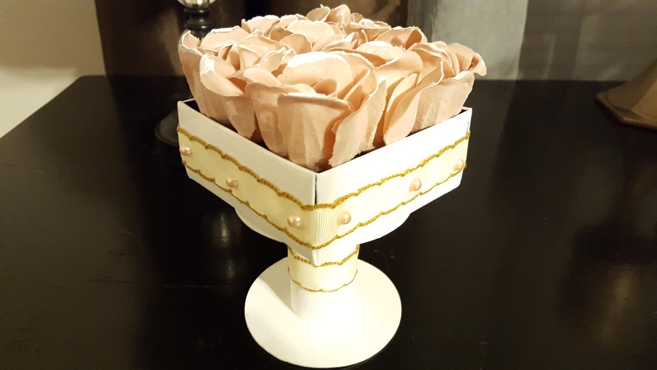 Upcycled Mini Flower Box | Mindless Crafting | Dollar Tree Craft - YouTube