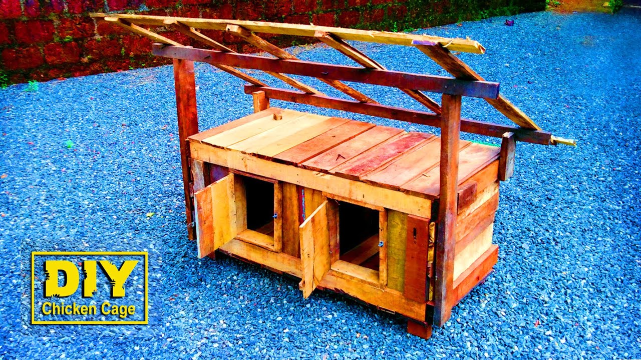 How To Make a Chicken Cage Out of Scrap Wood | Easy Way to Make chicken ...