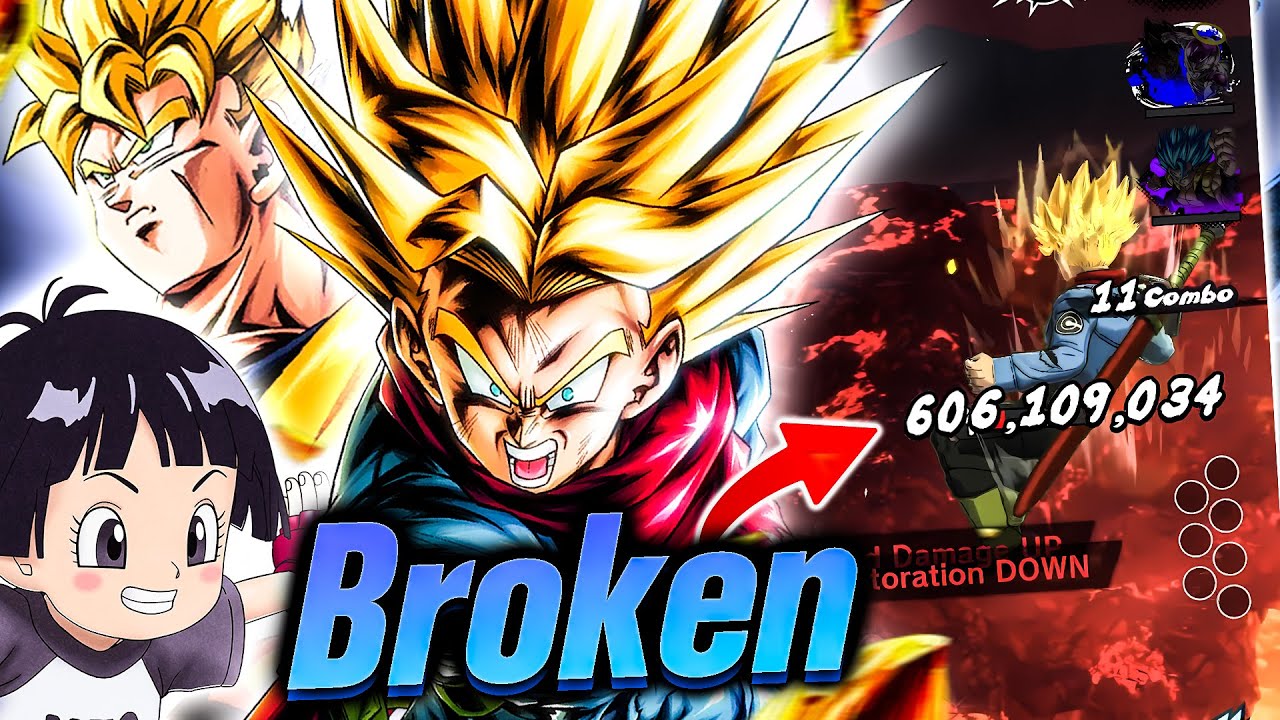 Zenkai Trunks Does INSANE DAMAGE On This Team(Dragon Ball Legends ...