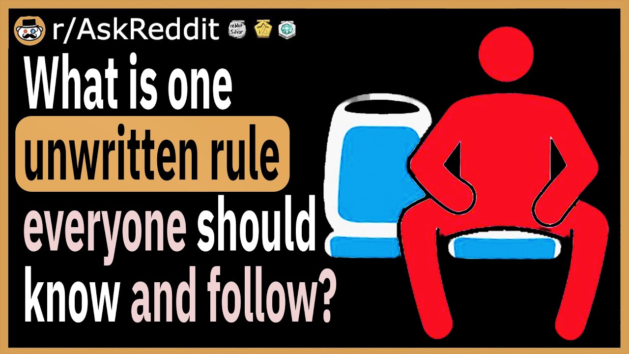 What "unwritten rule" should everyone know and follow? - YouTube