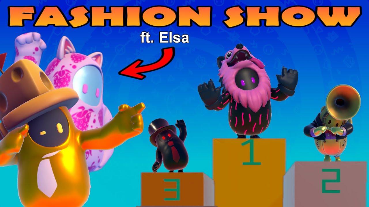 Fall Guys FASHION SHOW ft. Elsa / LIVESTREAM \ #fallguys - YouTube