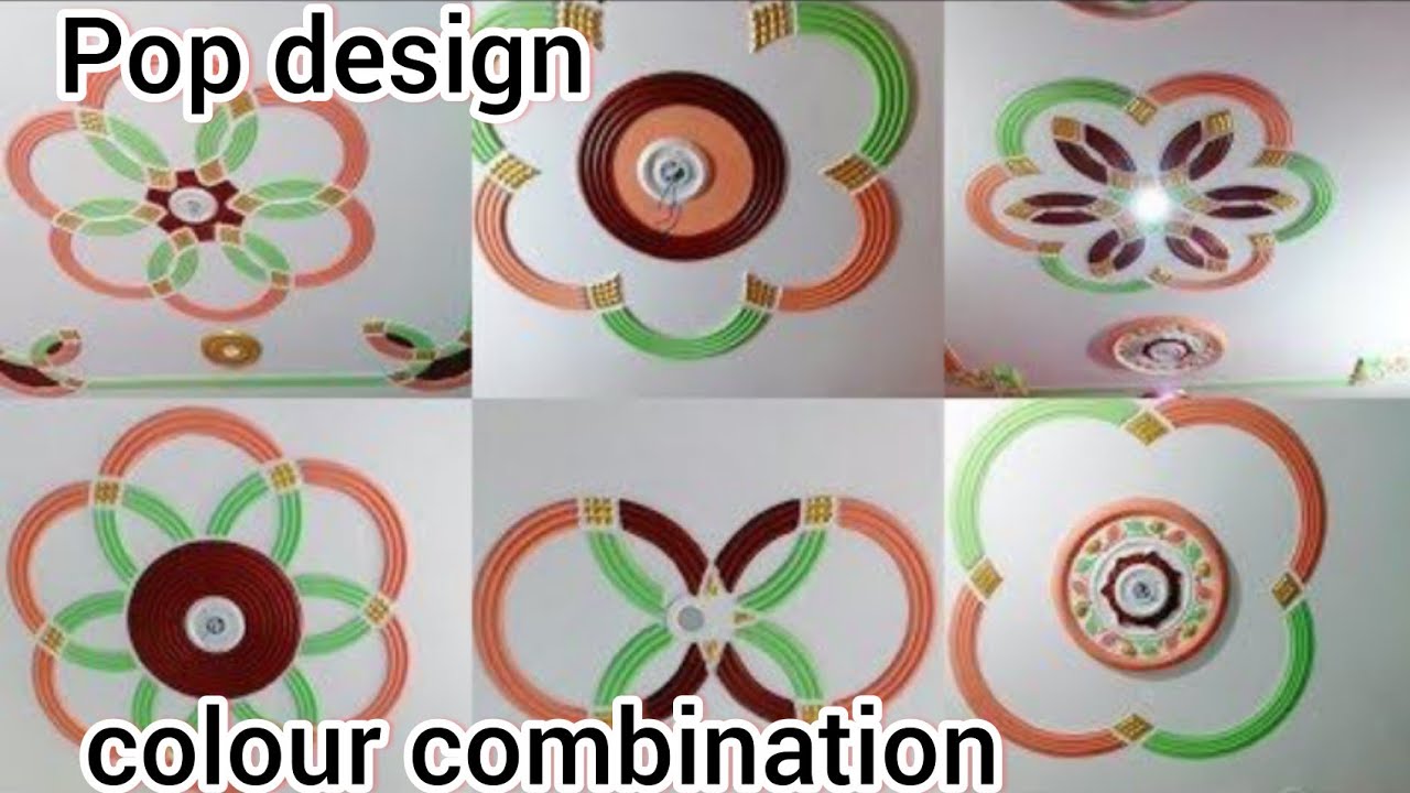 pop design colour combination||pop false ceiling design - YouTube