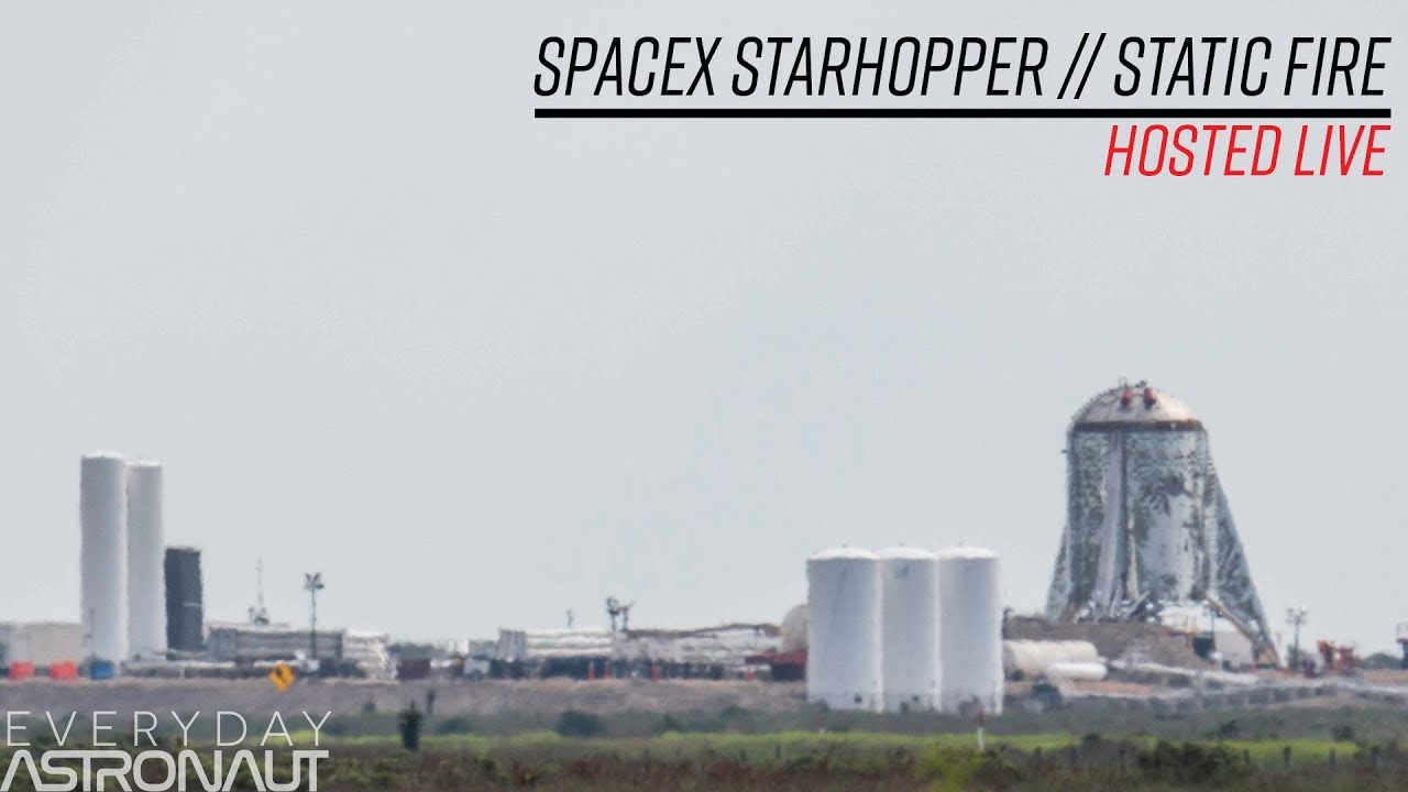 SpaceX StarHopper Static Fire (LIVE 1.5 miles away) - YouTube
