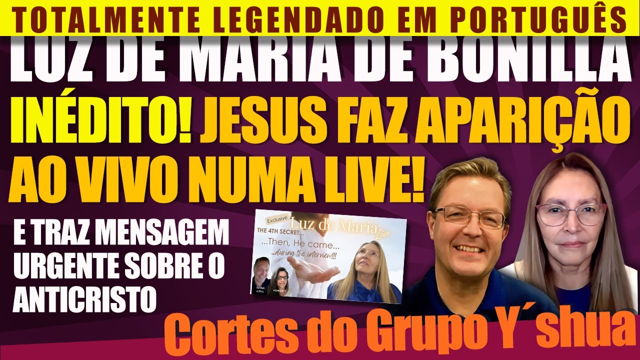Luz de Maria e O CRUX AVE Media - INCRÍVEL! APARIÇÃO AO VIVO! - YouTube
