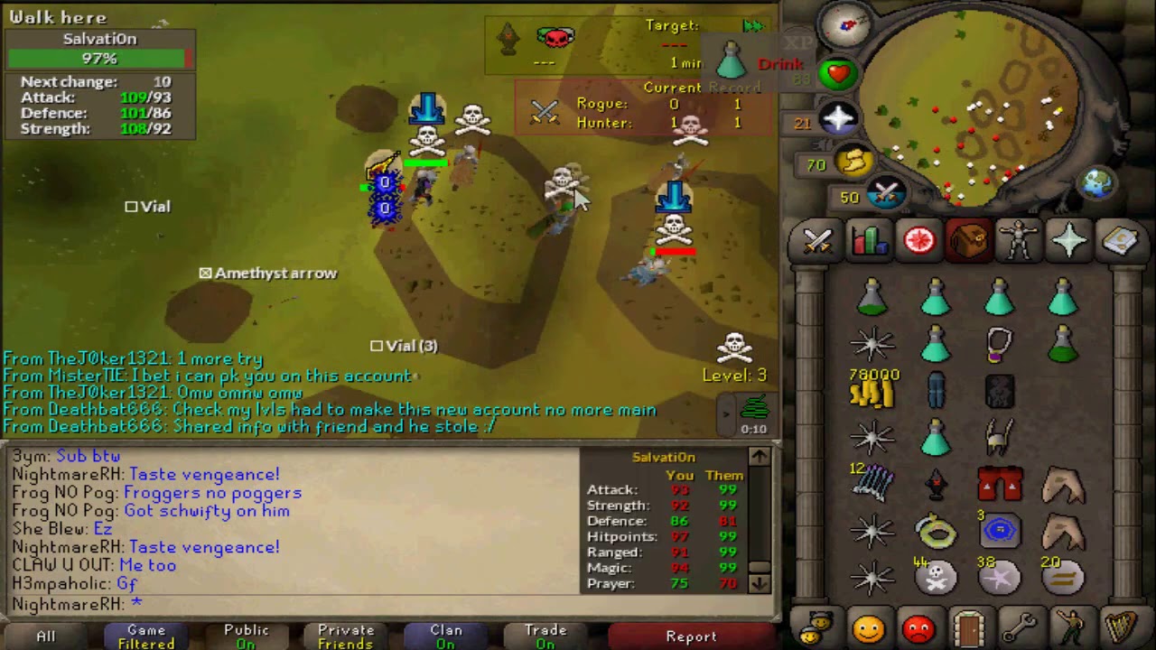 NightmareRH PKing Returns Vid 9 Lost AGS & PJERS - YouTube