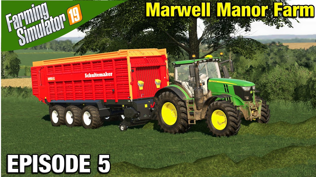 SILAGE MAKING Farming Simulator 19 Timelapse - Marwell Manor Farm FS19 ...