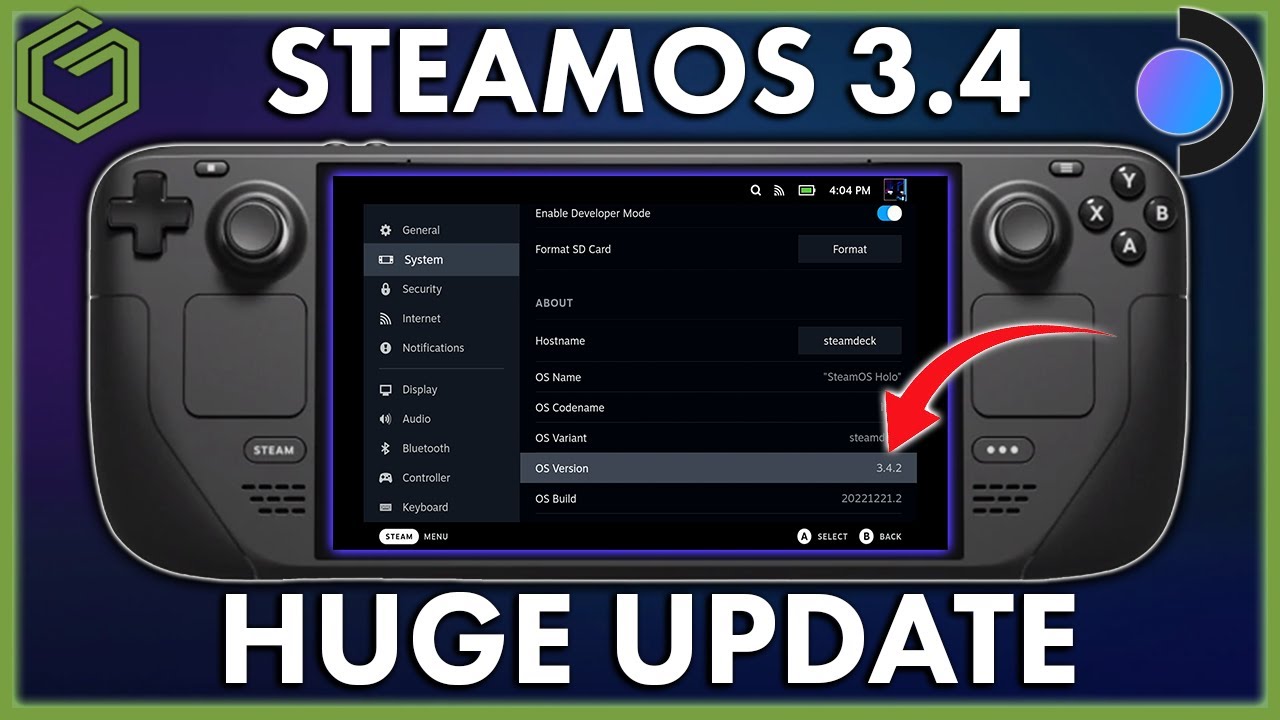 Steam Deck OS 3.4 Update is HERE!! - YouTube