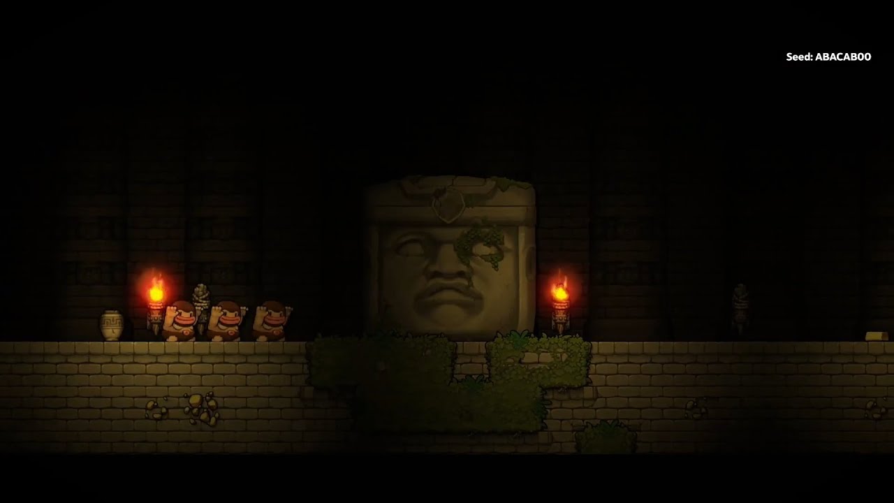 Spelunky 2 Dark Boss Levels (Dark Olmec, Kingu, Tiamat, and Hundun ...