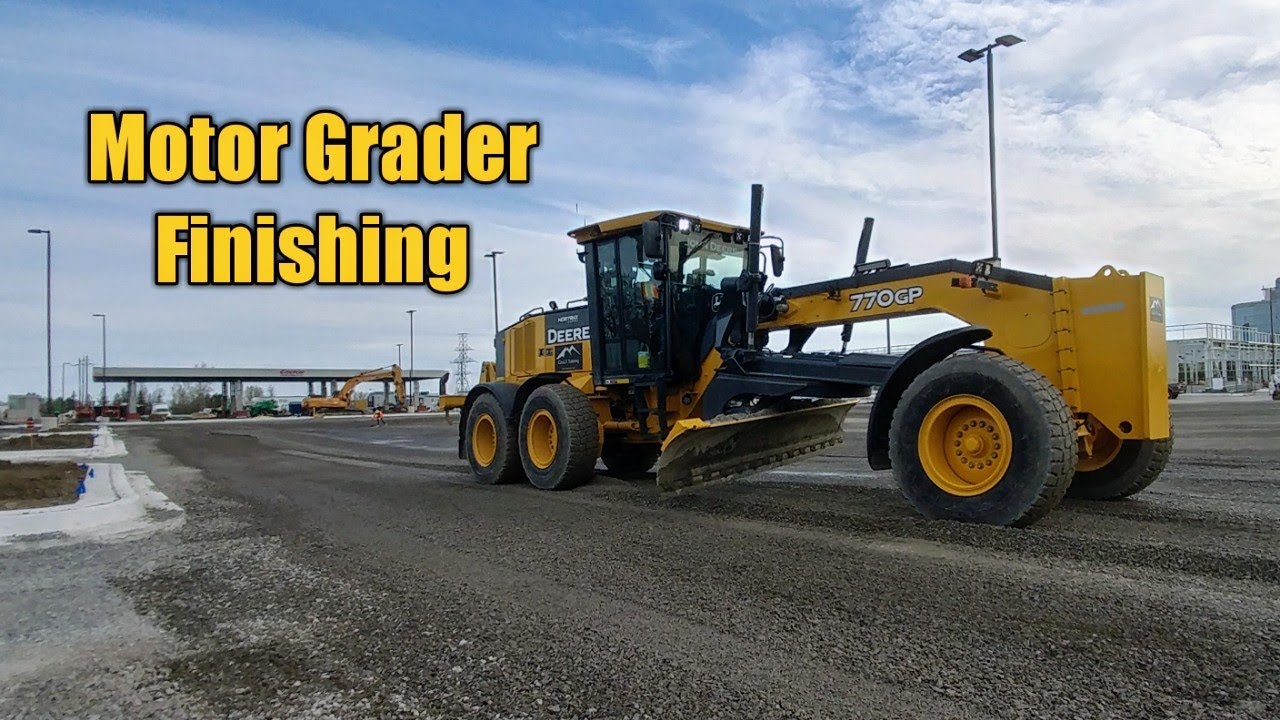 Motor Grader Finishing - YouTube