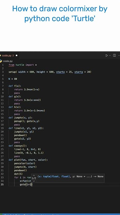 How to draw colormixer by python code 'Turtle' #codeSource - YouTube