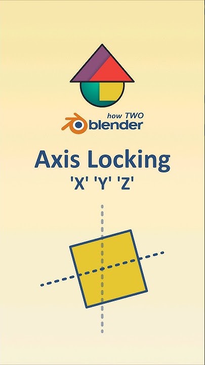 Axis locking - X, Y, Z #blender #tutorial #beginner #b3d - YouTube