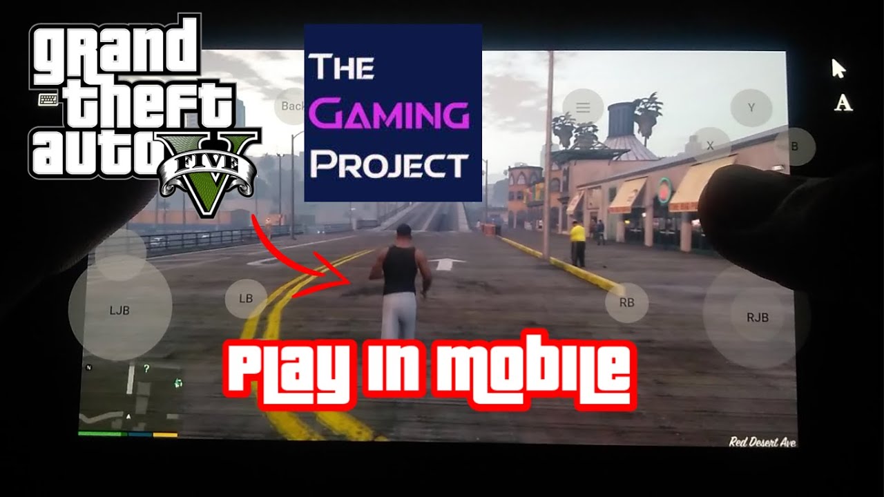 GTA 5 in Mobile | The Gaming Project Grand Theft Auto V | Download play ...