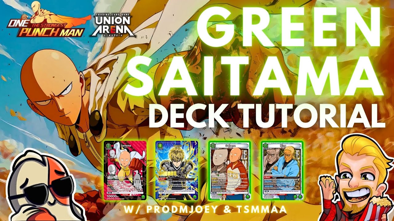 THE GREEN SAITAMA DECK From One Punch Man Union Arena Trading Card Game ...