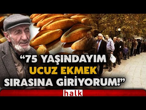 Elektrikten sonra ekmeğe de zam mı geliyor? Ucuz ekmek sırasındaki vatandaşın yürek burkan isyanı!