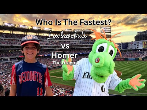 Race against Mascot Homer The Dragon. Homer met his match - Charlotte ...