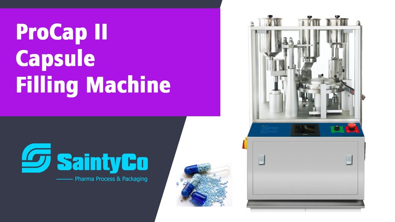 ProCap-II Capsule Filling Machine-saintyco - YouTube