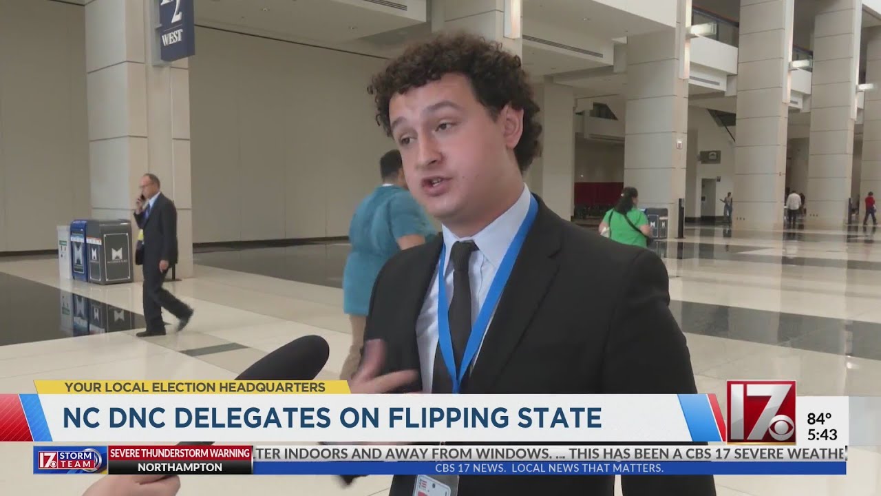 NC delegates to DNC talk about flipping the state - YouTube