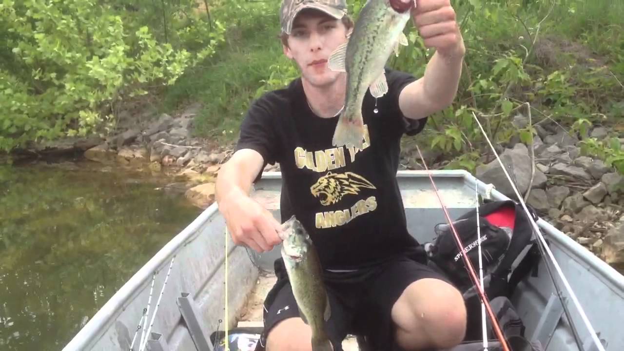 Fishing with watermelon seed flukes - YouTube