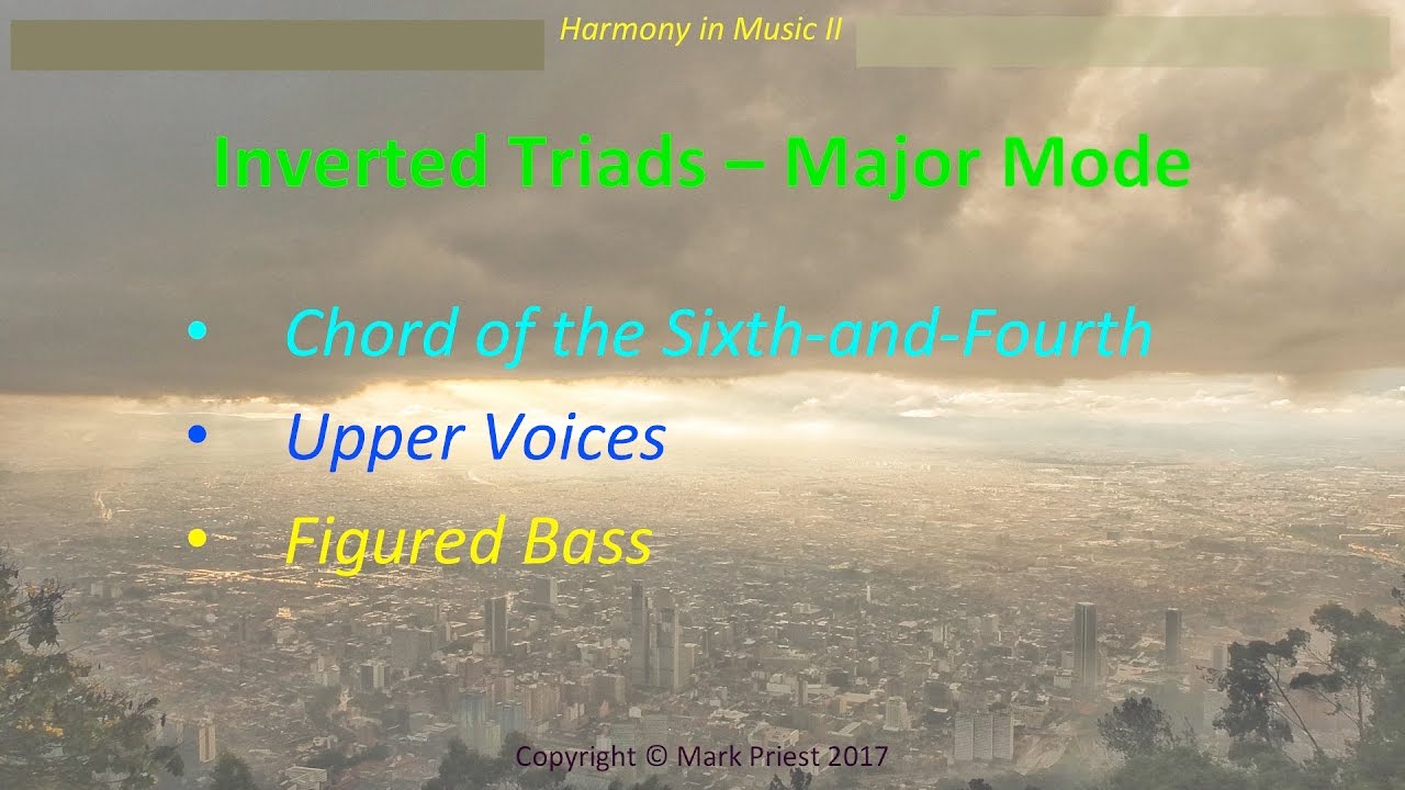 Four-Part Writing: 2nd Inversion, Figured Bass - Harmony II, 03 - YouTube