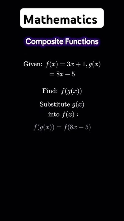 How To Solve Composite Functions #maths #greexam - YouTube