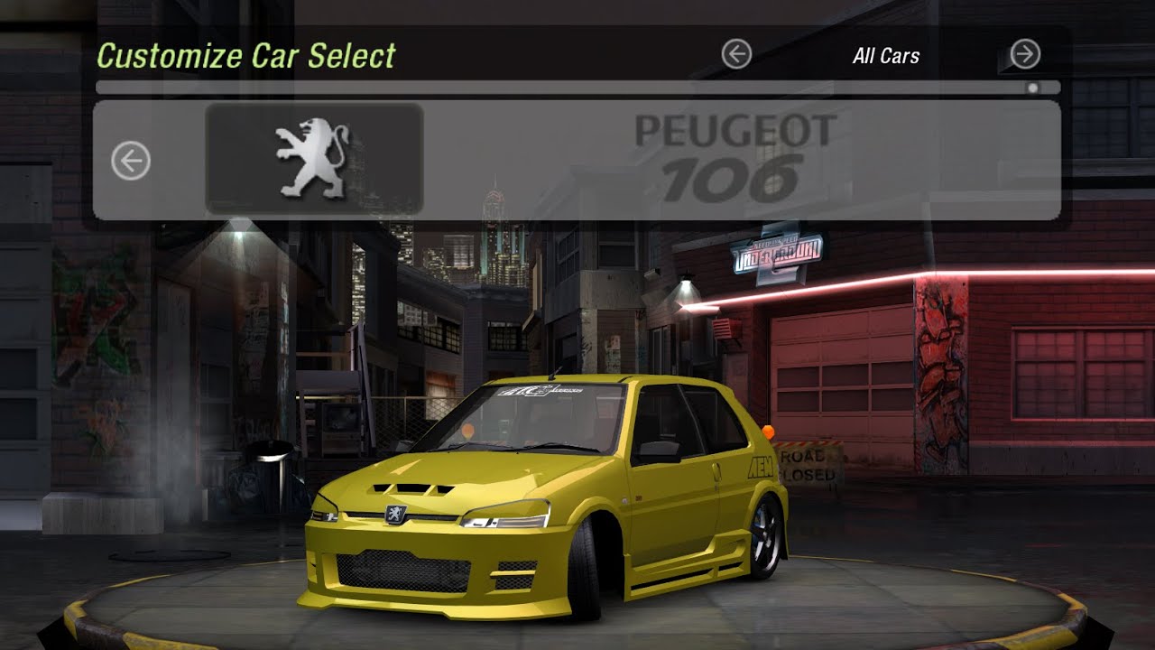 Need for Speed: Underground 2. Peugeot 106 customization and race ...