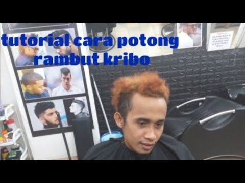 Tuturial cara gunting rambut kribo model low fade - YouTube