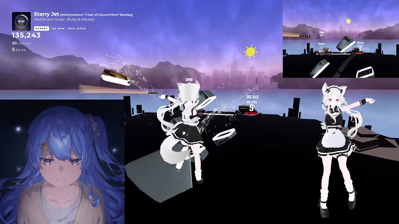 [비트세이버] Starry Jet / 호시마치 스이세이 [Expert] - YouTube