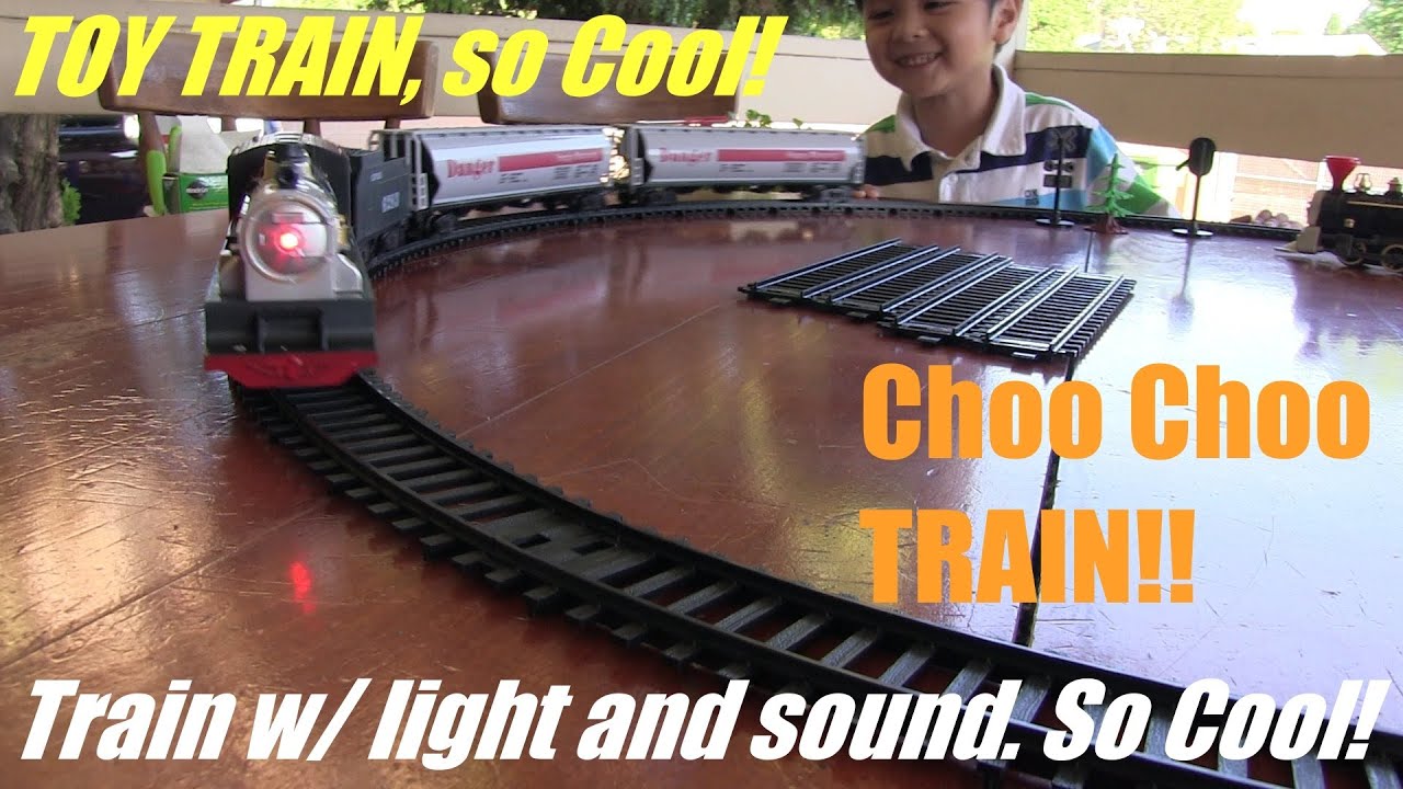 Running Toy Train! A Train Set with light and sound :-) - YouTube