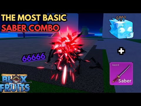The most BASIC saber oneshot combo | Blox Fruits - YouTube