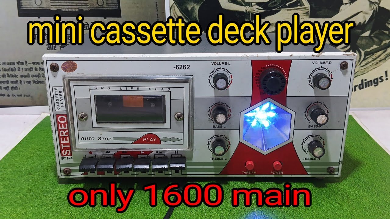 mini cassette deck 1600 main sold | 7017955609 - YouTube