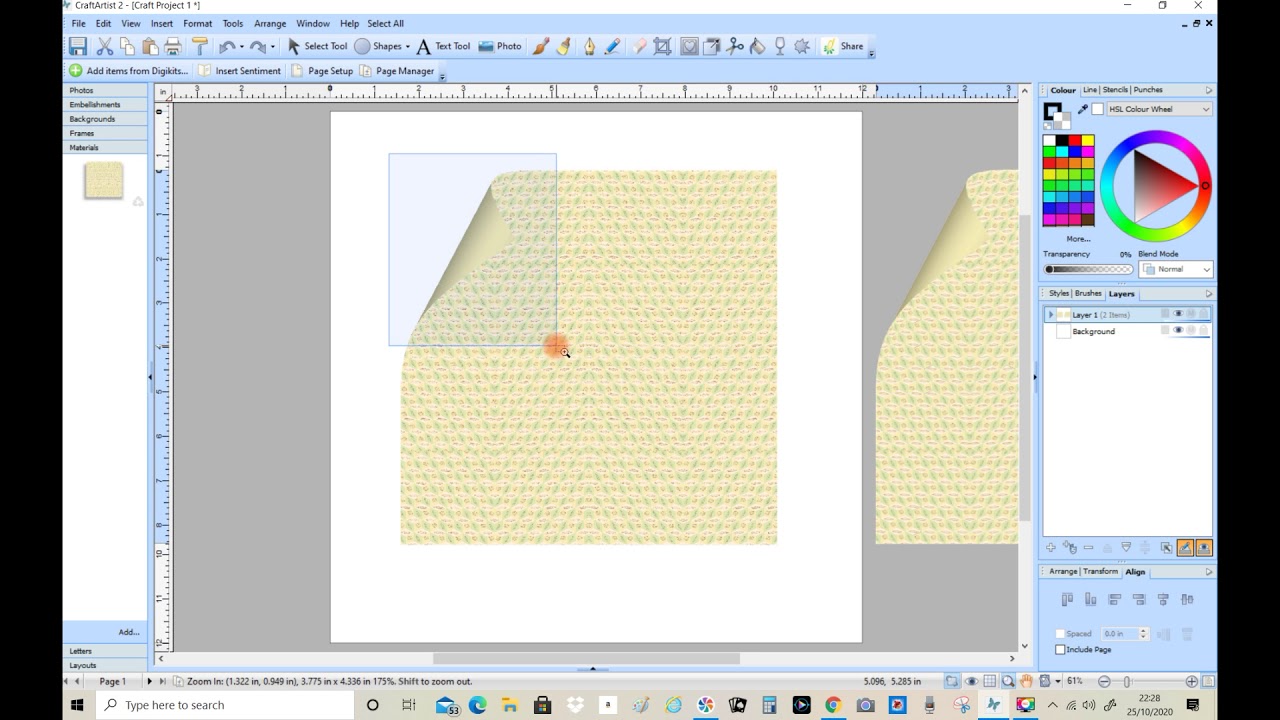 How to put a page curl on your project. - YouTube