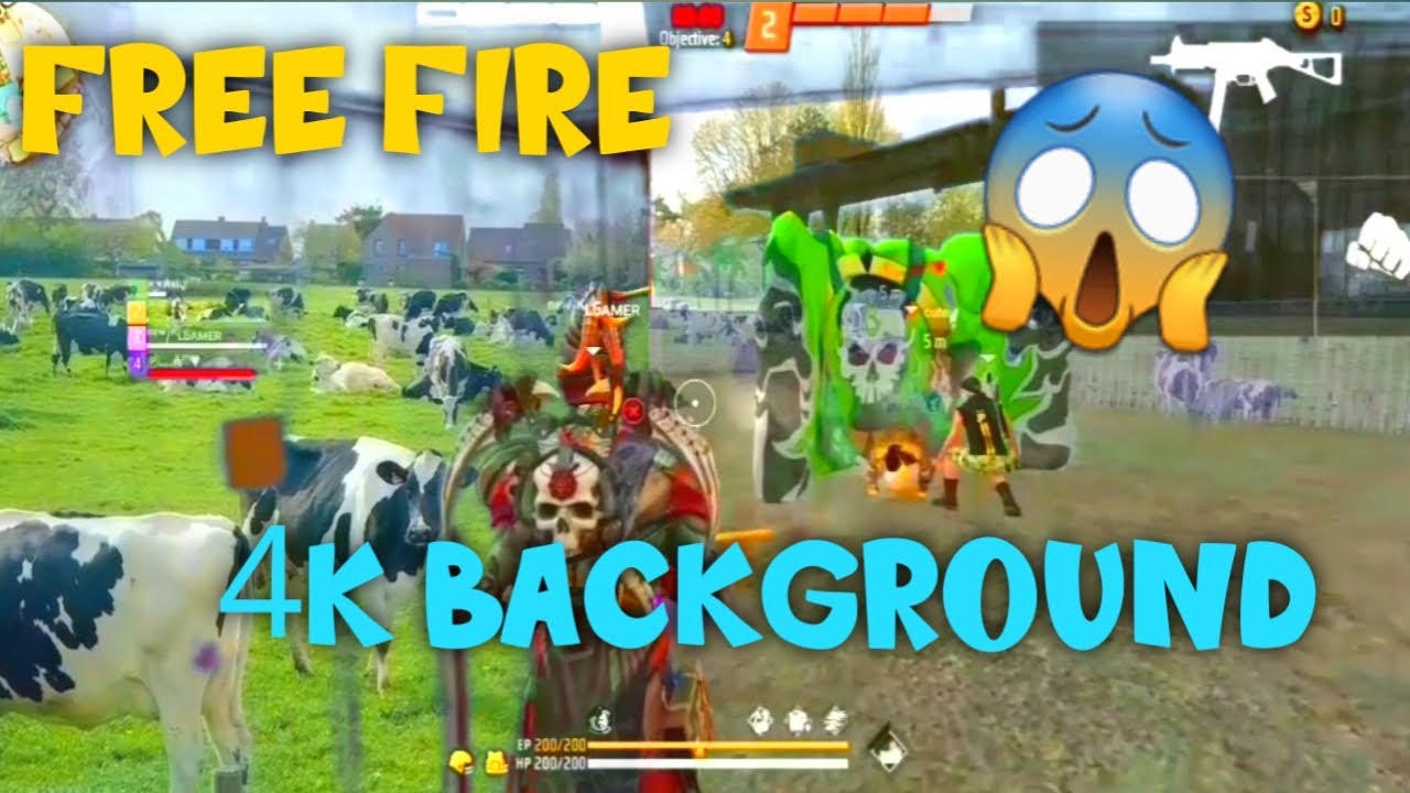FREE FIRE 4K BACKGROUND GAME PLAY - YouTube