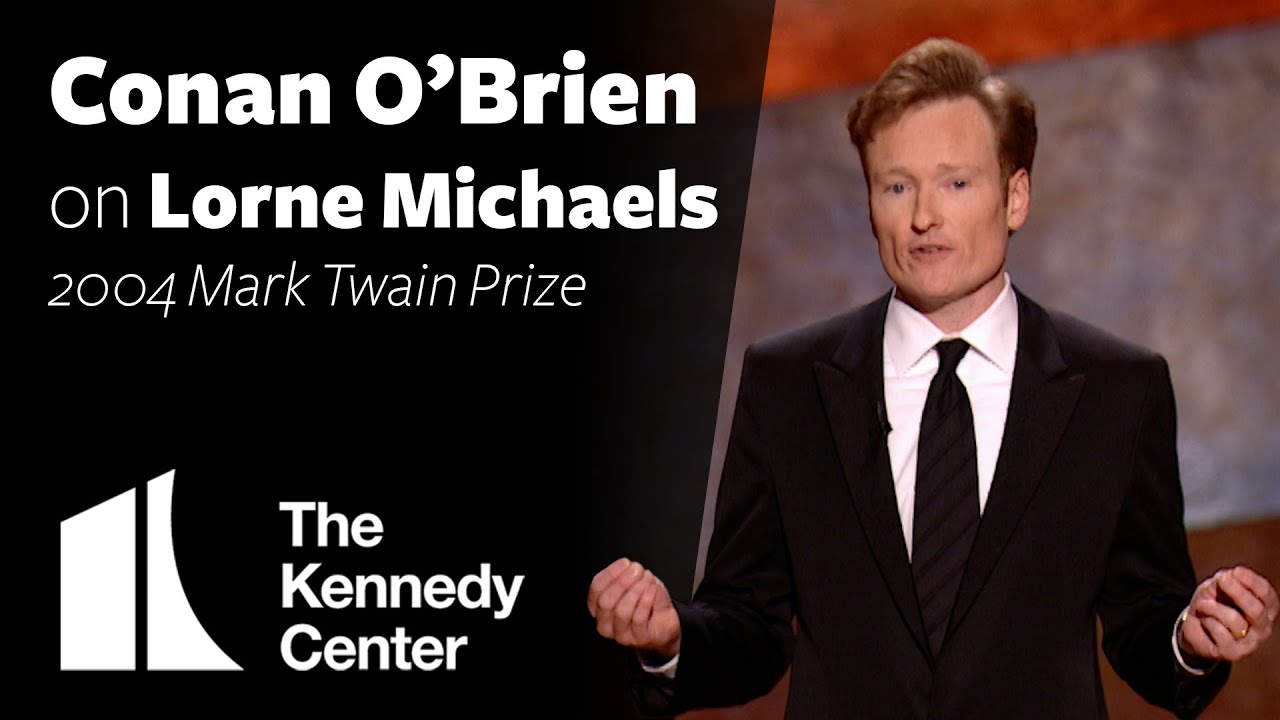 Conan O'Brien on Lorne Michaels | 2004 Mark Twain Prize - YouTube