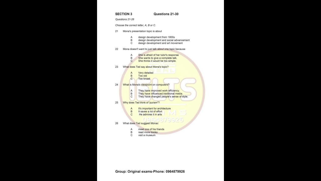 Vol 5 - test 7 - section 3 - YouTube