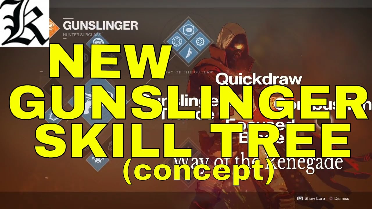 Destiny 2 | New Gunslinger Skill Tree Concept | Way of the Renegade ...