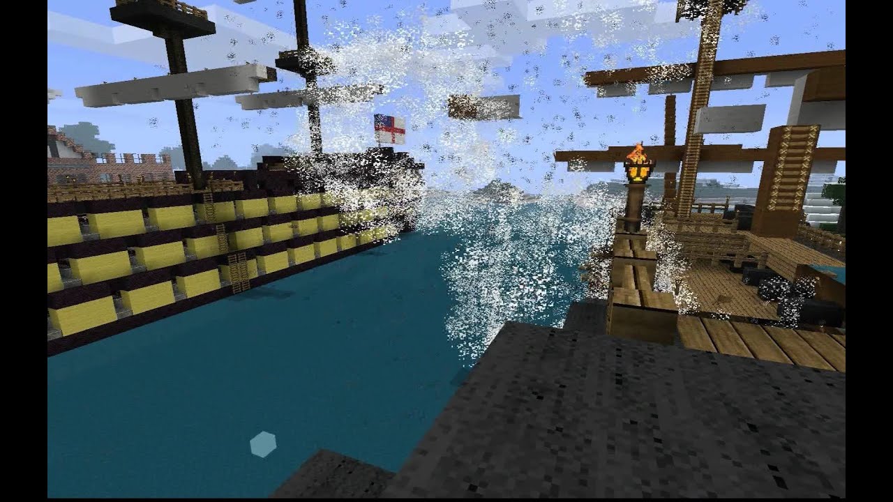 Minecraft - HMS Victory VS Redoutable - YouTube