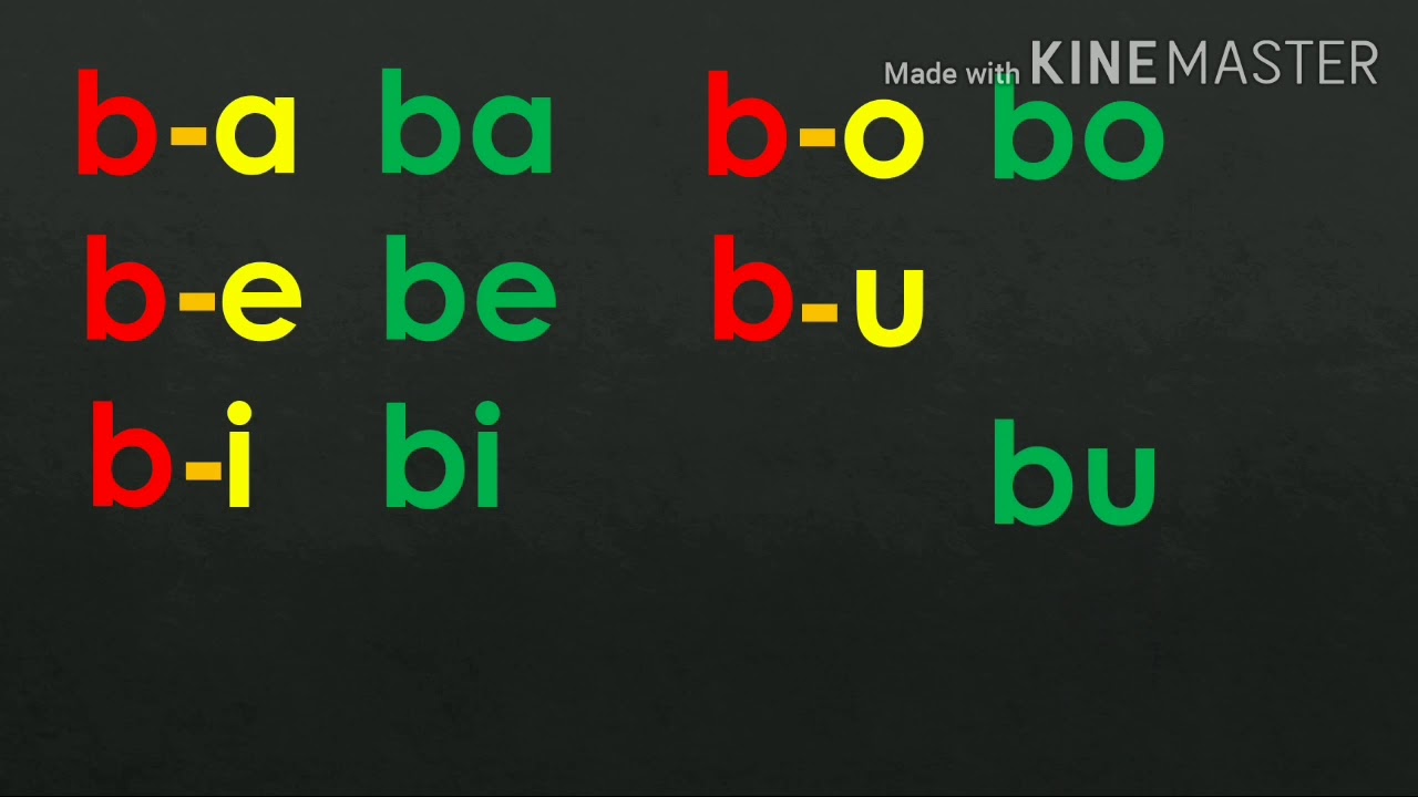 How to read two to three syllable words ||ba/ syllable||Filipino ...